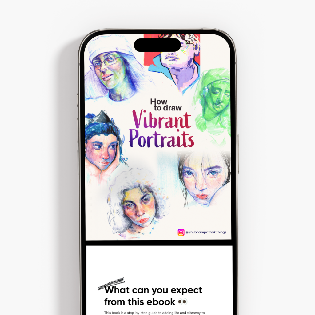 How to draw vibrant portraits (eBook) - Shubham Pathak Things